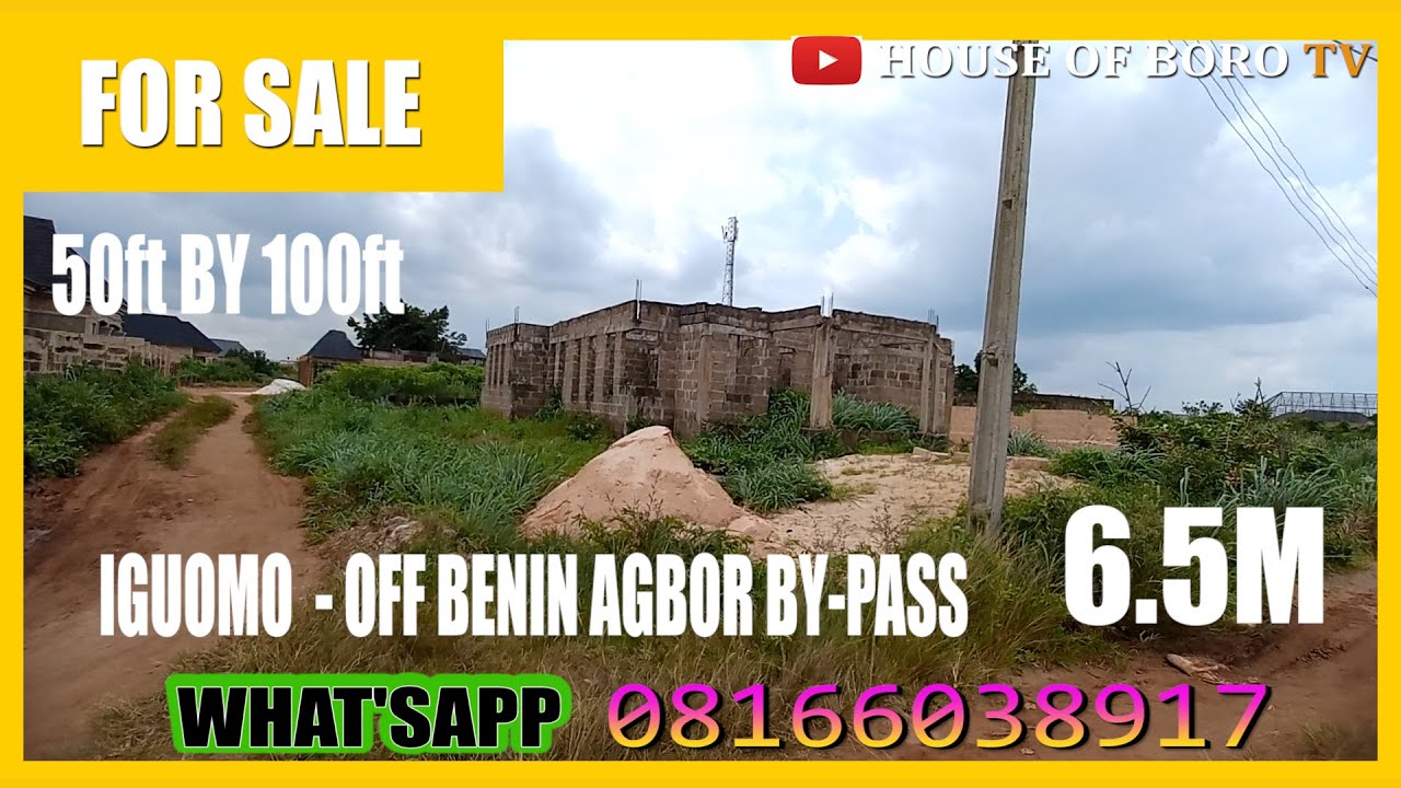 PROPERTY FOR SALE IGUOMO OFF BENIN AGBOR BY-PASS IN BENIN CITY, EDO ...