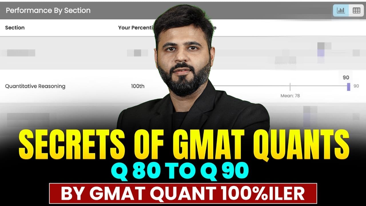 Journey of GMAT Quants 80 to 90 | GMAT Quant focus 100%iler | GMAT 2025 ...