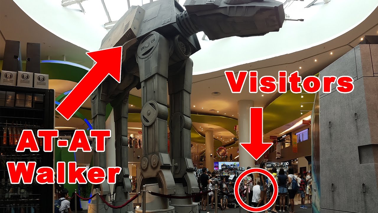 Star Wars Story Rogue One Full Size Death Trooper and AT AT Walker Live ...