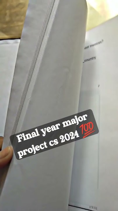 #final year major project cse 2024 - YouTube