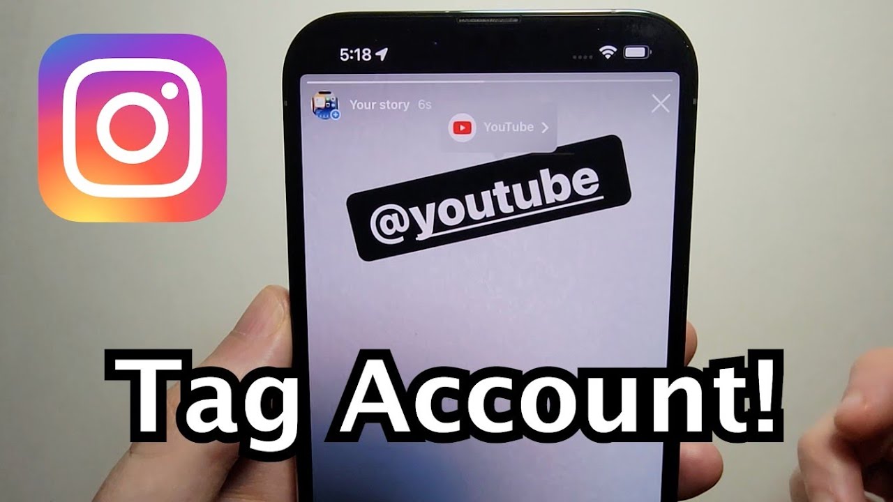 Instagram Story: How to Tag Someone! (Easy) - YouTube
