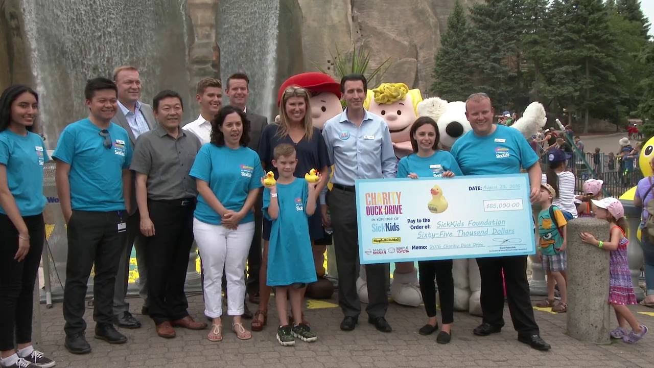 The Wonderland Charity Duck Drive Winners | Maple Auto Mall - YouTube