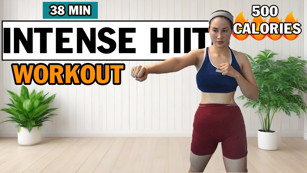 30 Min Intense Hiit Workout For Fat Burn And Cardio Full Boday At Home