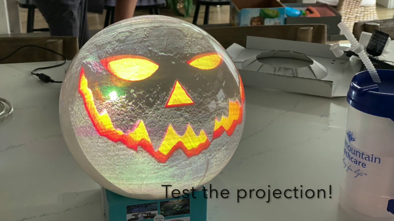 DIY Halloween Crystal Ball - YouTube