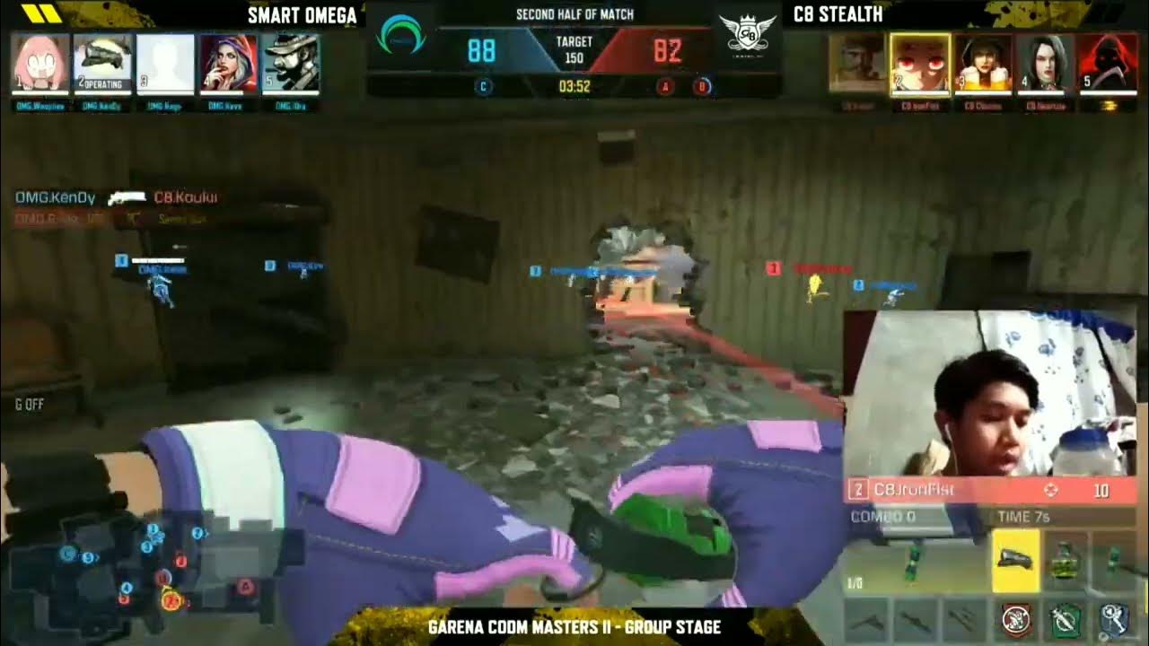 C8 Stealth domination against Smart Omega | CODM Garena Masters ll | Group Stage Day 1 - YouTube