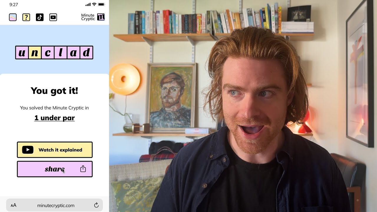 We're launching the 1-clue Minute Cryptic game this Wednesday! Here's a ...