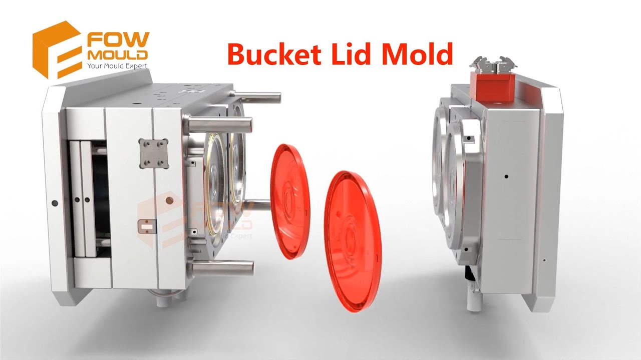 The Whole Process Of Manufacturing Bucket Lid Mold - YouTube