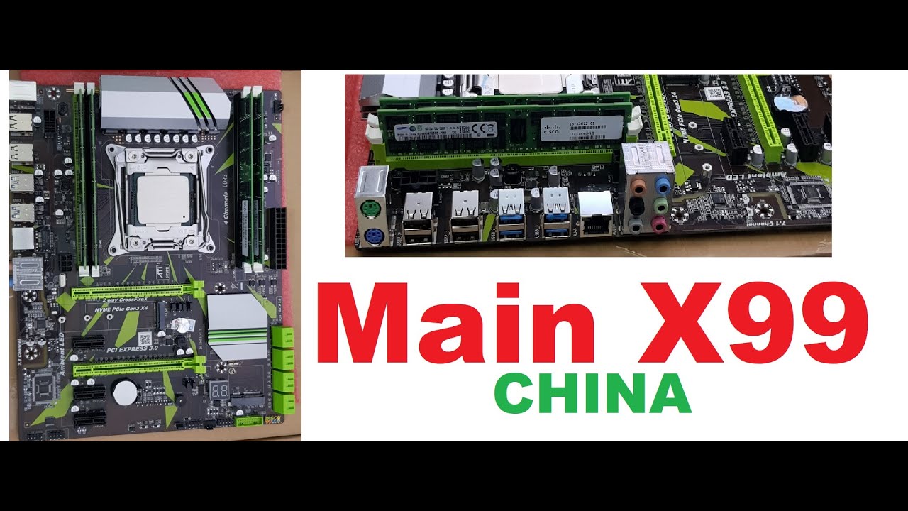 Mainboard X99 China | ZX-X99D3 | Main X99 CHINA DDR3 ECC REG - YouTube