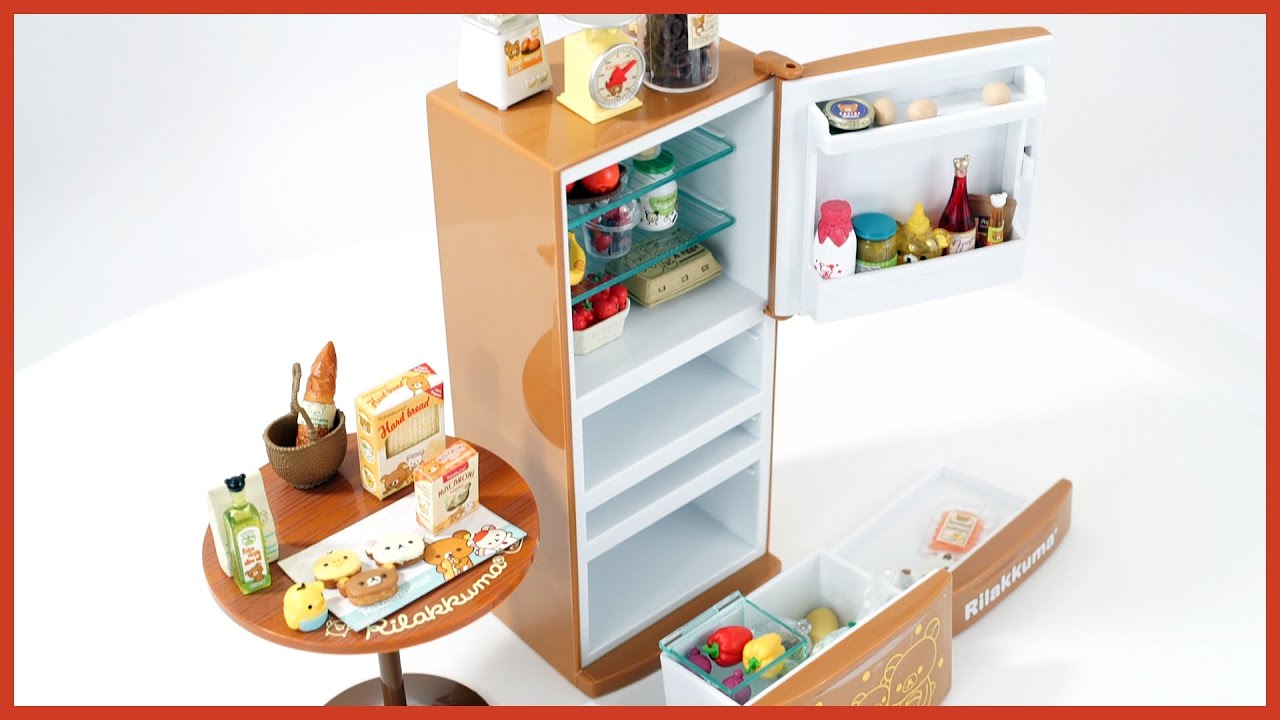 Re-ment Rilakkuma Refrigerator and Natural Market / リラックマ ナチュラルマーケット ...