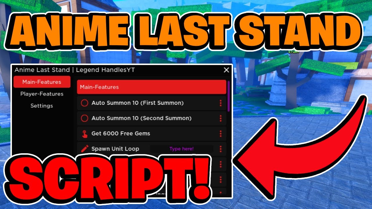 Anime Last Stand Script GUI / Hack (INFINITE EMERALDS, AUTOFARM, AND ...