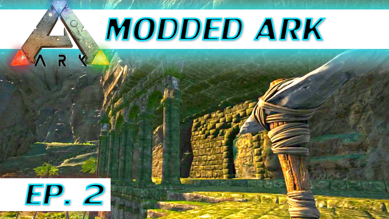 The Center's ruins - Modded ARK: Survival Evolved let's play - Ep 2 ...