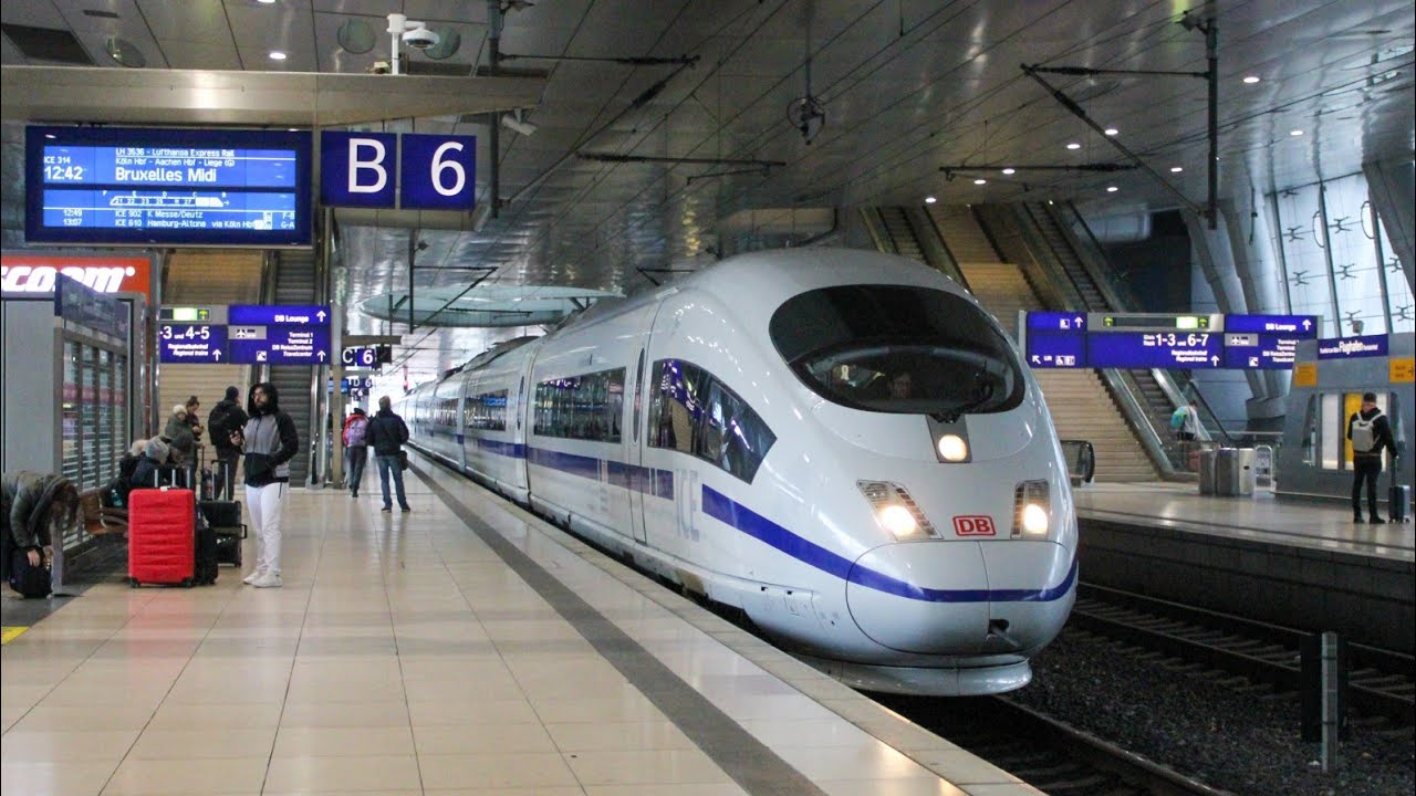 Europa ICE 3 MS(Br.406)in Frankfurt(am Main)Flughafen Fernbahnhof[Kurzvideo#27] - YouTube