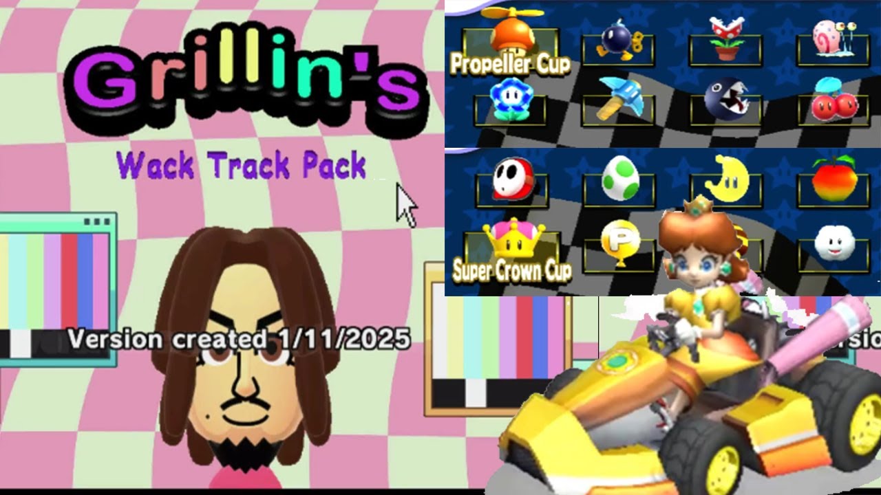 【MKWii - Grillin's Wack Track Pack v3.2 】 All Custom Tracks - YouTube