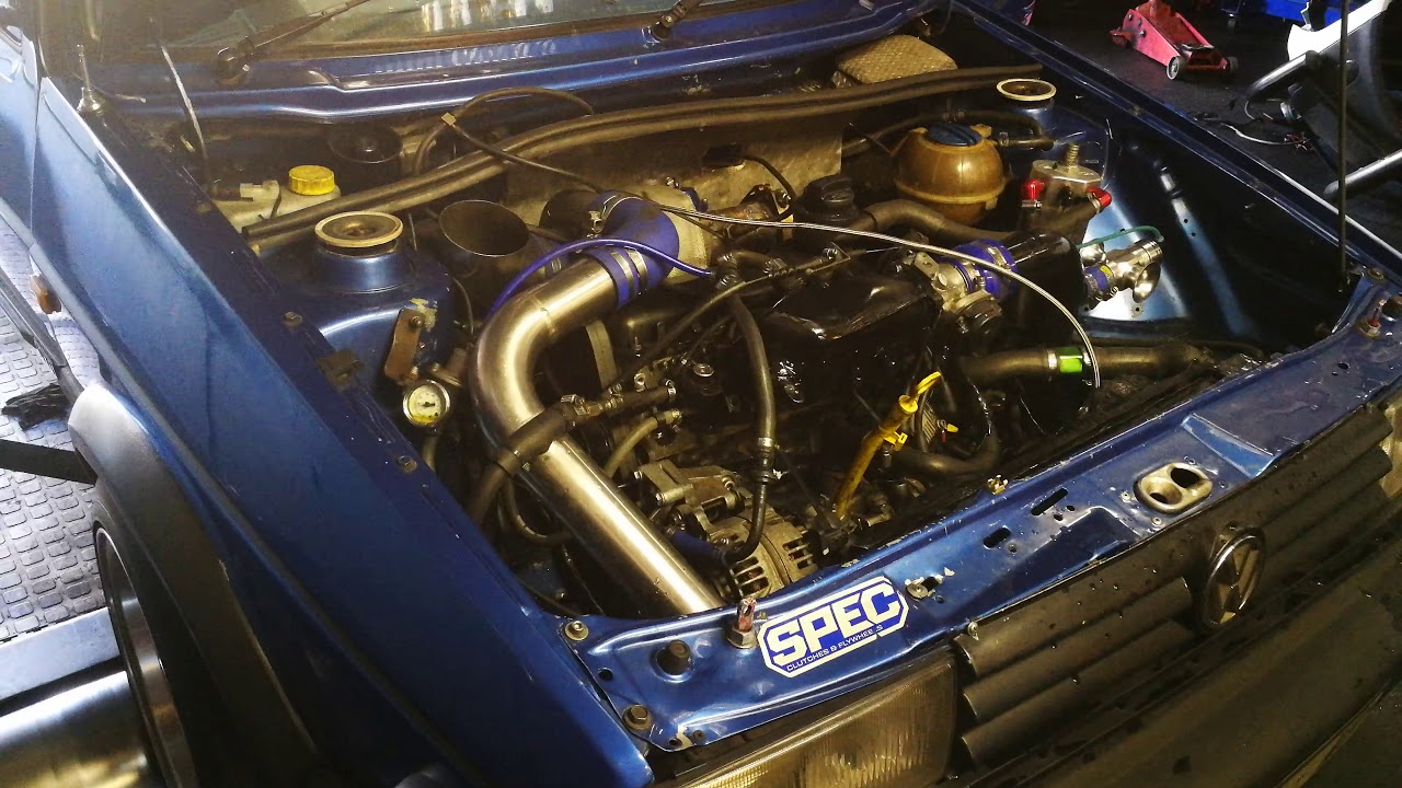 399kws 607nm 2l 8v big turbo mk2 on methanol 2.1 bar boost - YouTube