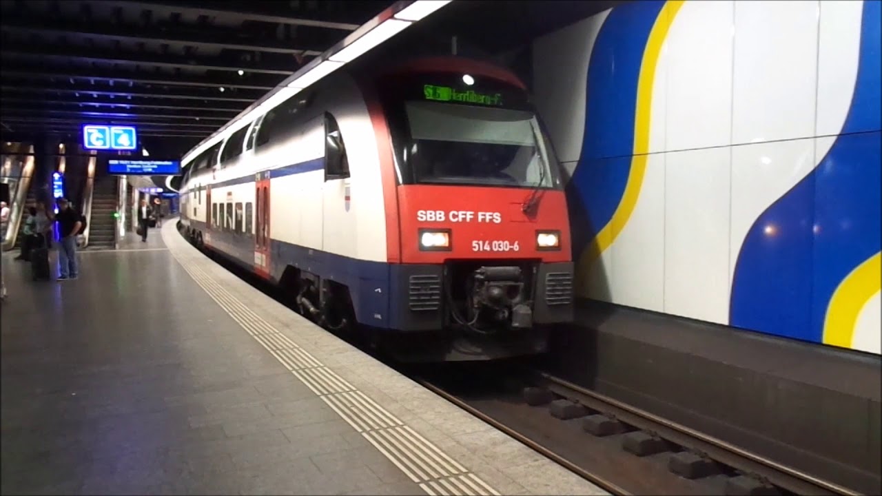 SBB RABe 514 @ Zürich Flughafen - YouTube