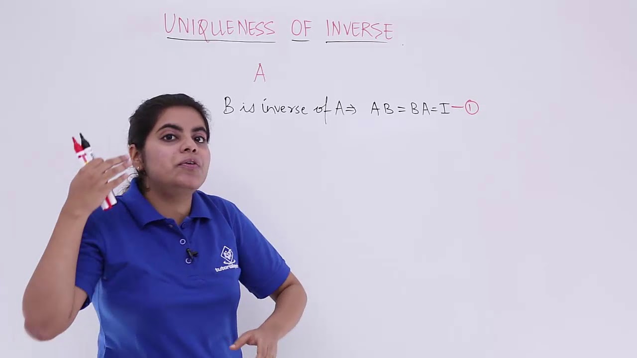 Class 12th Uniqueness Of Inverse Matrices Tutorials Point Youtube 2359
