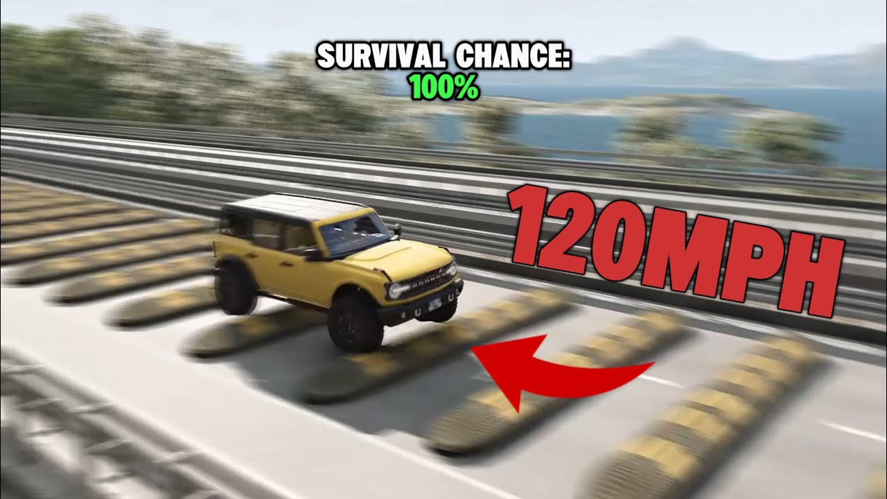 Which Car Will Take all Speed Bumps At 120MPH ? - YouTube