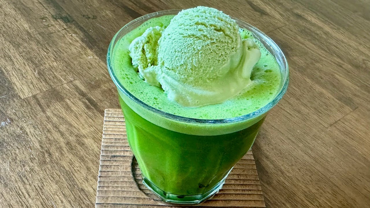 Iced Matcha Float - Yuko's Kitchen - Japanese Cooking 101 - YouTube