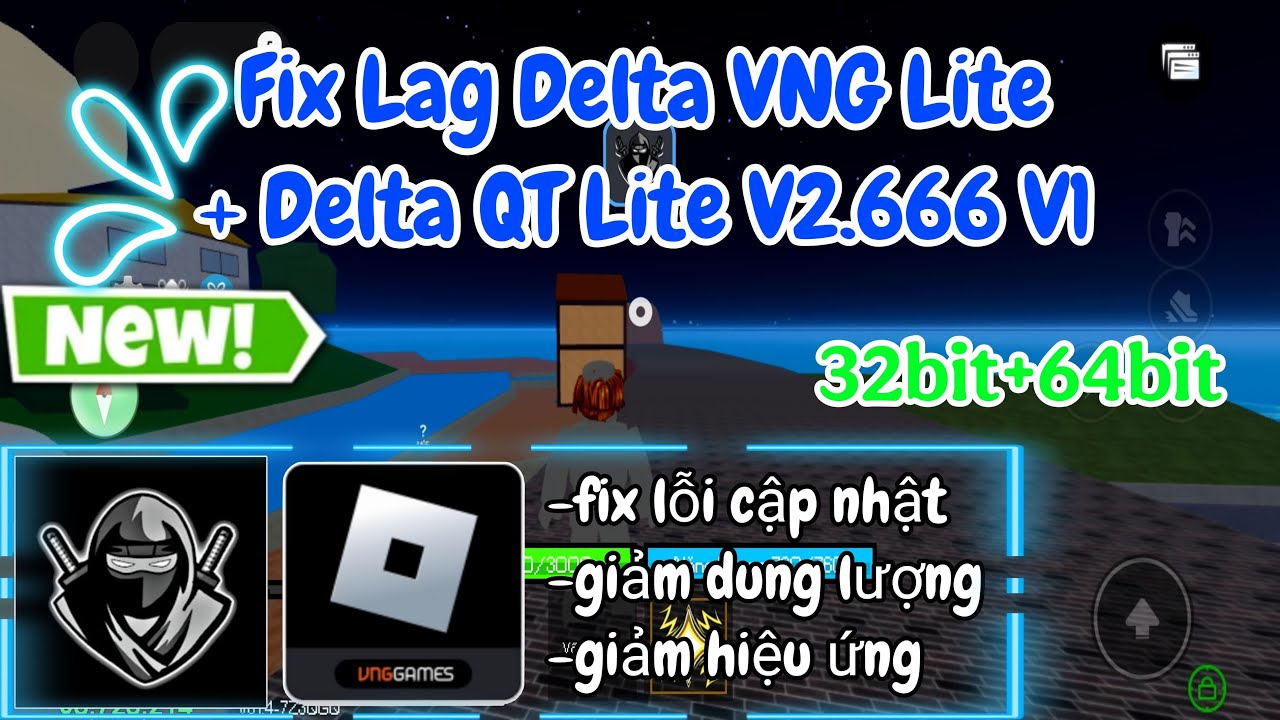 fix lag roblox/ delta vng lite + delta qt lite v.2.666 v1 update fix ...