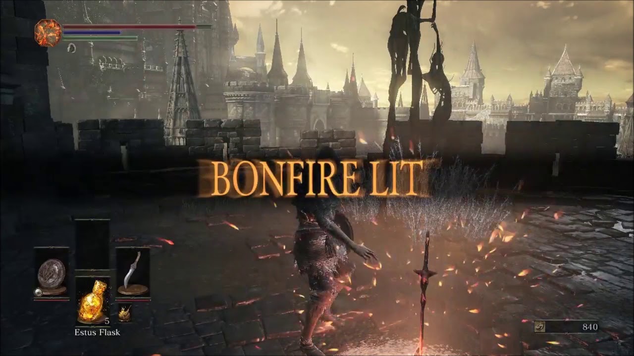 Dark Souls 3 Early +5 Frayed Blade Full Route - YouTube