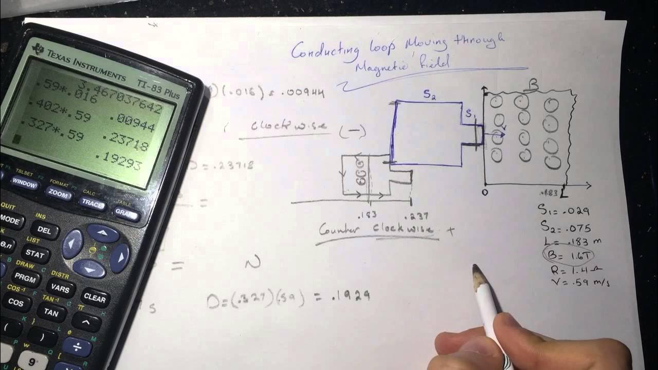 Conducting Loop Moving Through Constant Magnetic Field "SmartPhysics" Solution. - YouTube