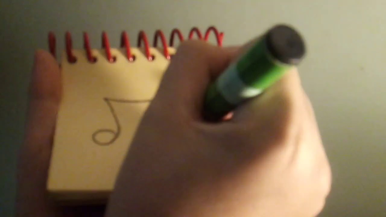 How to draw a sound note (Blue's Senses) - YouTube