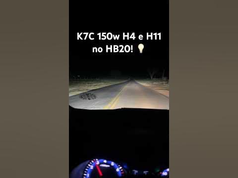 Lâmpada K7C 150w H4 e H11 no HB20! #led #k7c #k5c #k5cplus #hb20 - YouTube