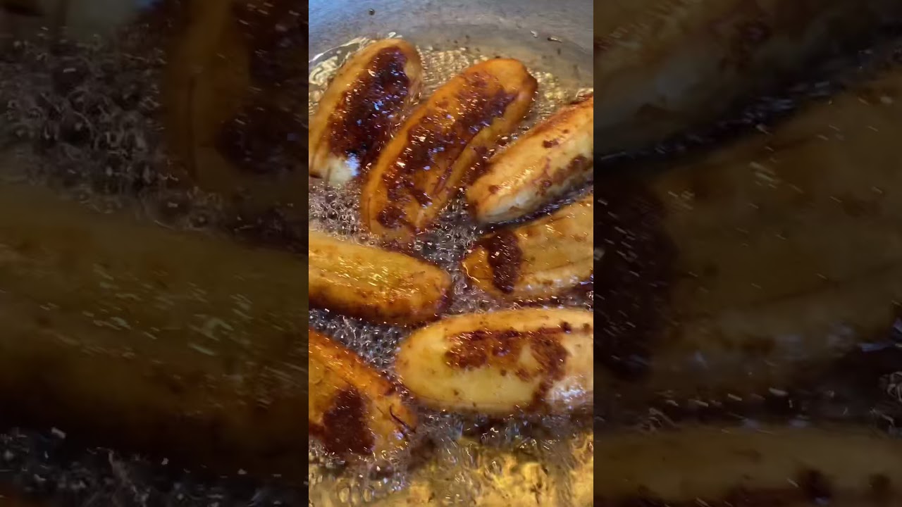 Cooking Banana-cue with caramelized brown sugar# healthy snack# short ...