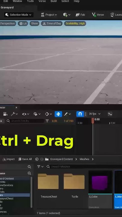 Quickly add an asset to the sequencer with Ctrl + Drag. #shorts #short #UEFN - YouTube