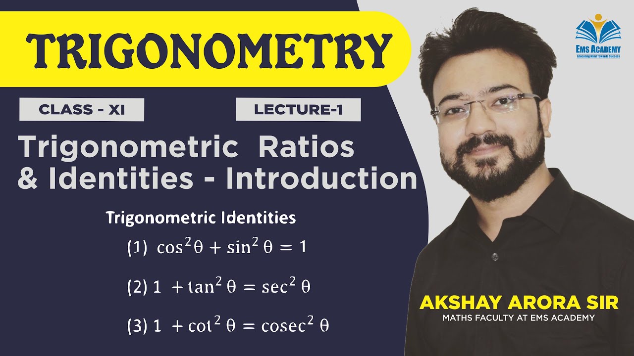 #1 Trigonometry for JEE |CLASS XI |Trigonometric Ratios and Identities ...