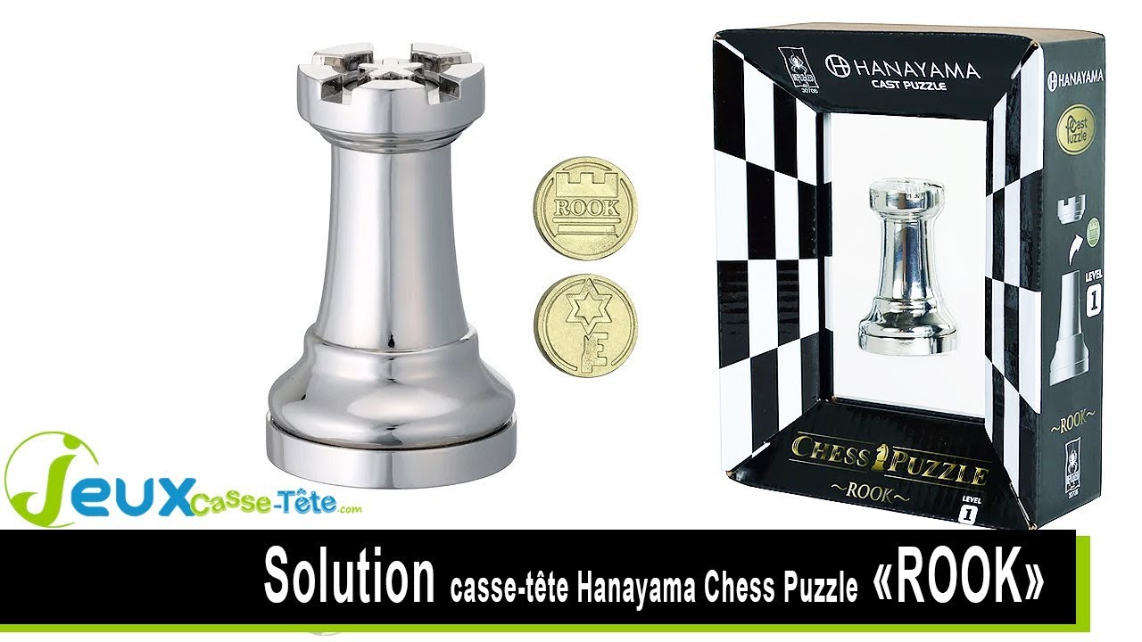 solution casse-tête en métal Hanyama rook - YouTube