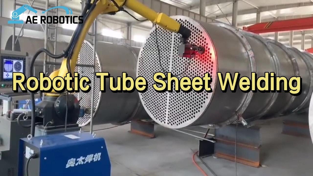 Fanuc industrial 6-axis robot for tube sheet welding debugging solution ...