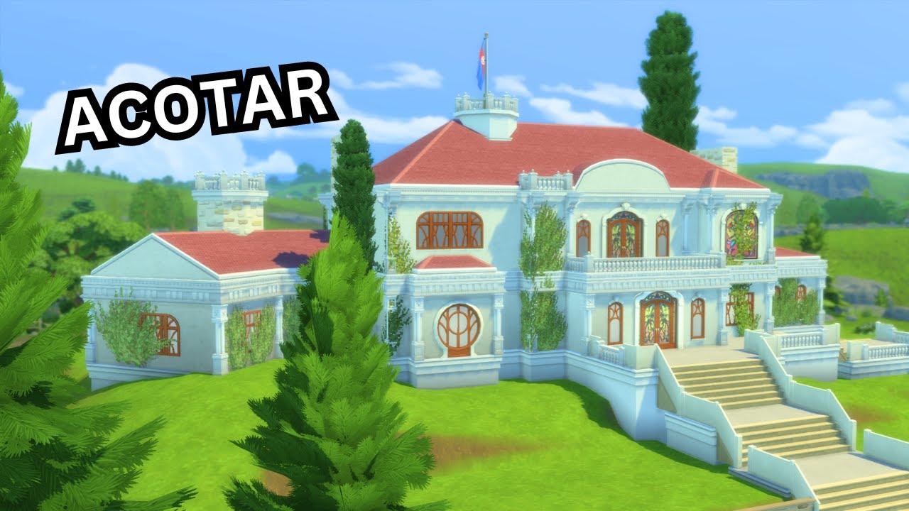 building the ACOTAR spring court manor in the sims 4 // pt. 1 - YouTube