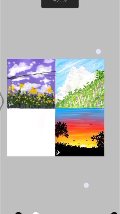 part 73 ll aesthetic sunset drawing on ibispaint tutorial ll # ...