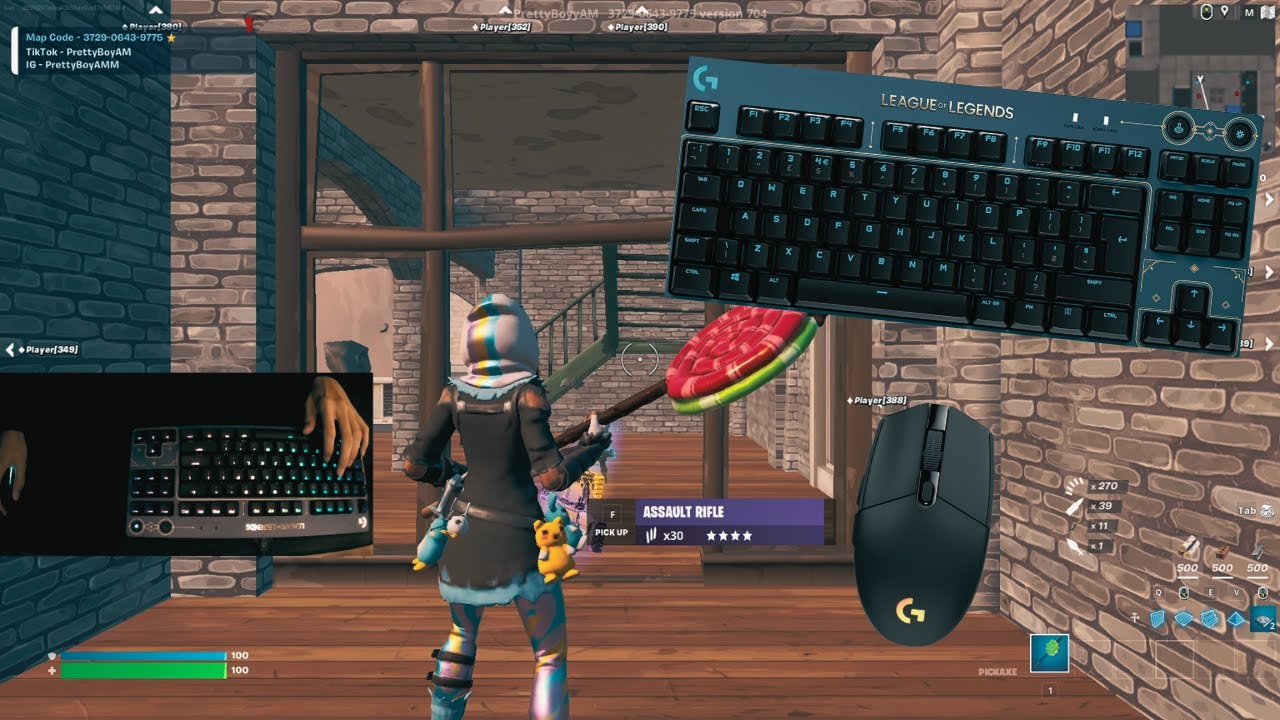 Logitech G Pro LoL ASMR Chill 😴 Satisfying Gameplay Keyboard Fortnite ...