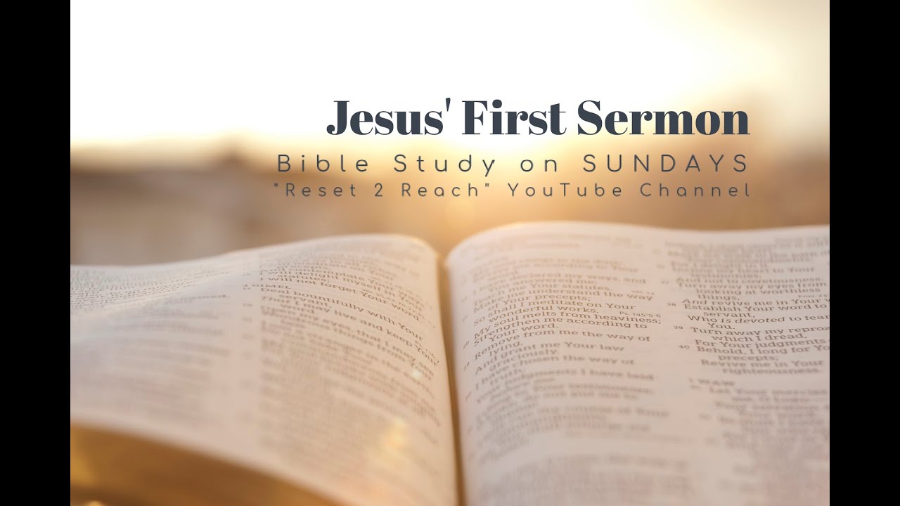 Jesus’ First Sermon: The Believer's Character - YouTube