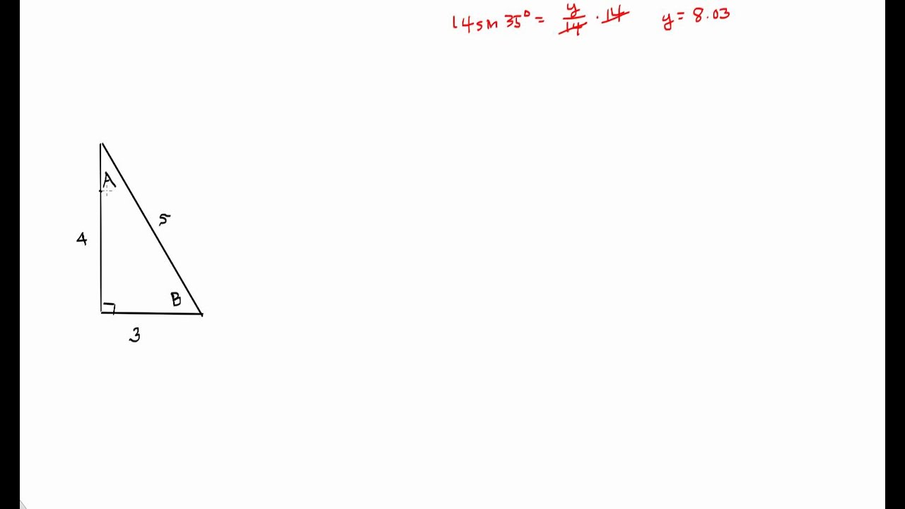 Solving Right Triangles - YouTube