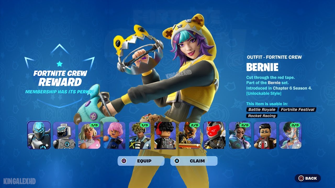 How To Get Bernie Skin FREE In Fortnite! (Unlocked LEGO Bernie Style ...