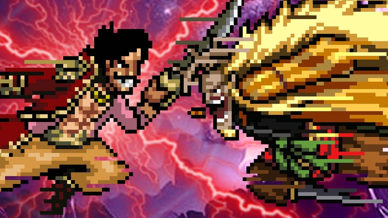 GOL D. ROGER VS SHIKI - ONE PIECE - MUGEN BATTLE - YouTube
