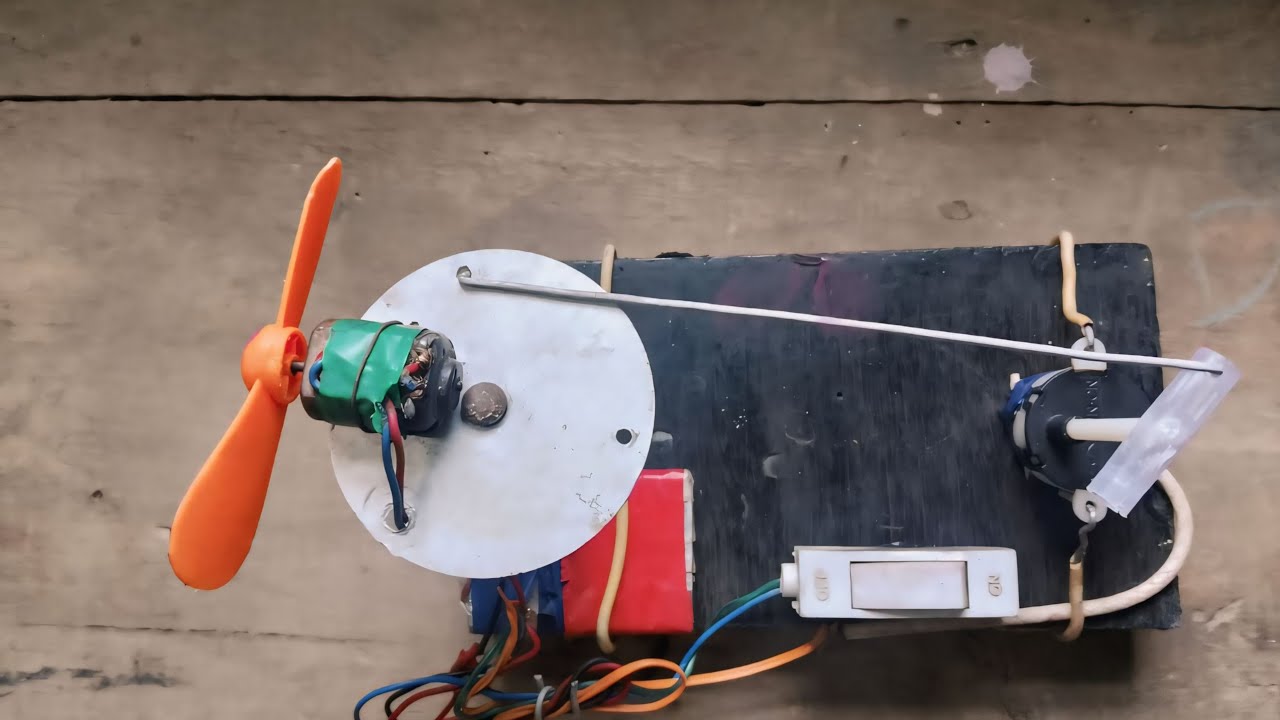 mini fan project in home made by Ujjwal motor experiment with motor fan ...
