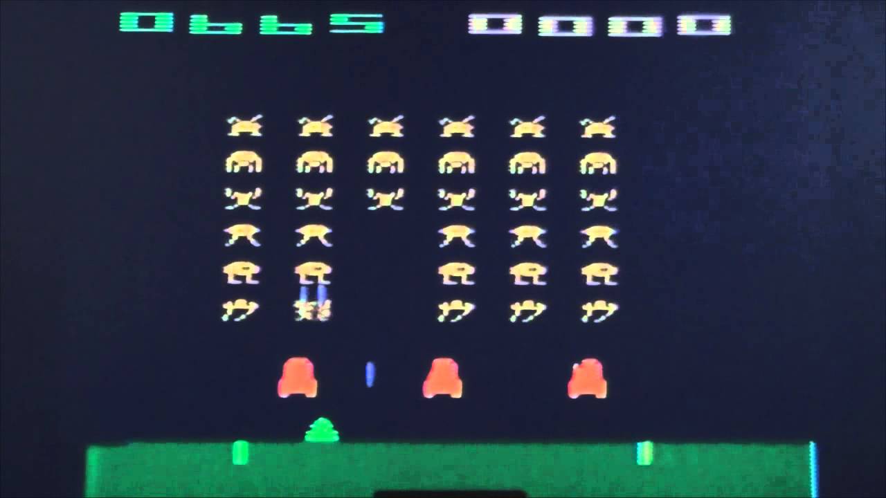 Space Invaders "Gameplay" (Atari 2600) "Retrospel.nu Testar" - YouTube
