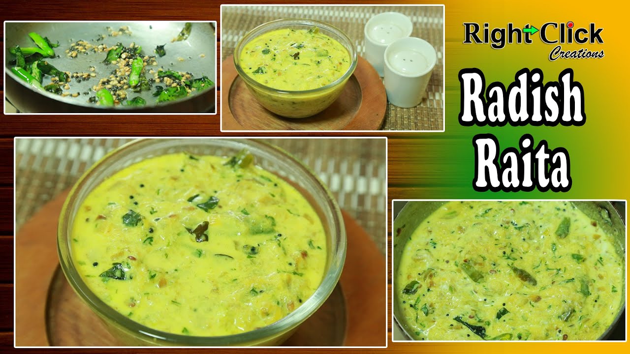 how to make radish raitha | mooli ka raita | how to make mulangi mosaru ...