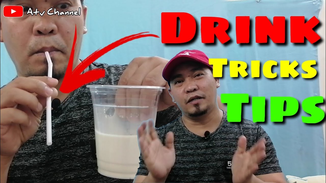 MAGIC STRAW DRINK TRICKS & TIPS TUTORIAL ||MAGIC TRICKS /KUYA AMIN /ATV ...