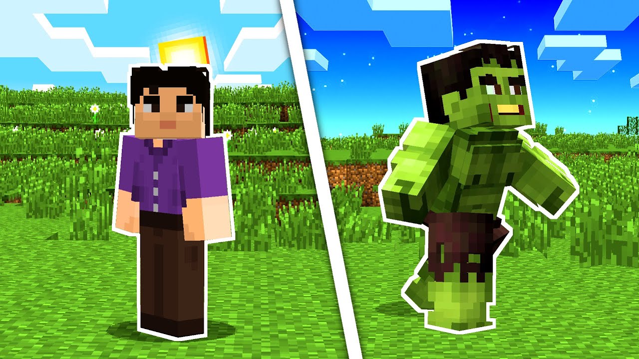 I beat Minecraft as the Hulk - YouTube