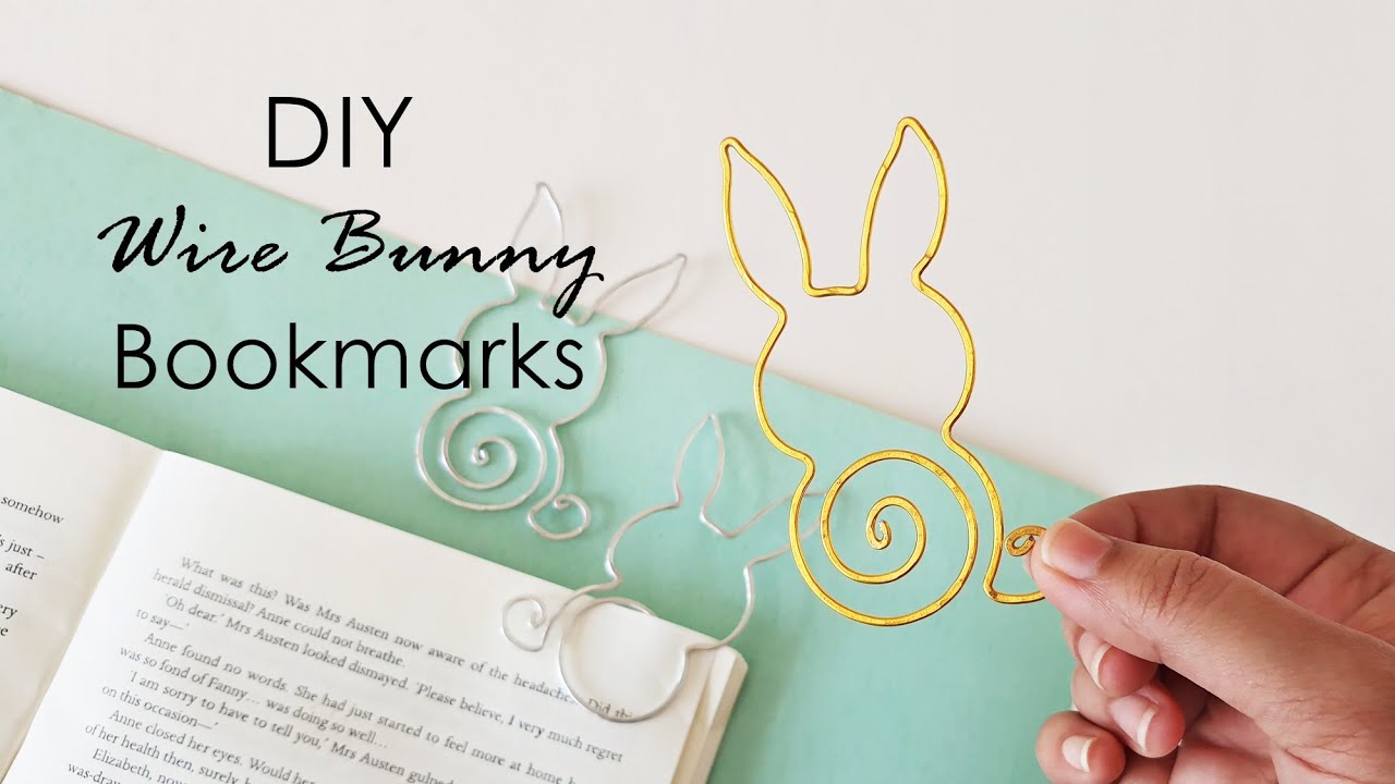 How to Make Wire Bookmarks | Wire Rabbit Bookmarks | Easter Craft Ideas ...