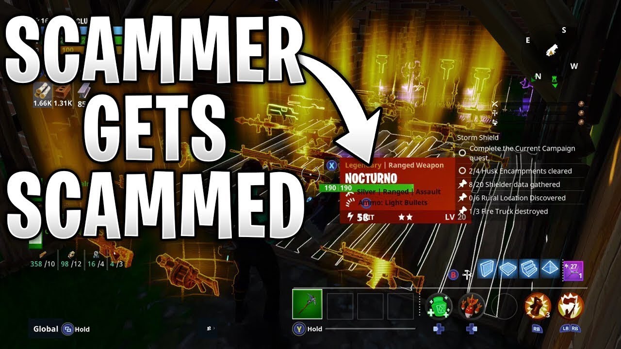 Scammer Gets Scammed Fortnite Save The World - YouTube