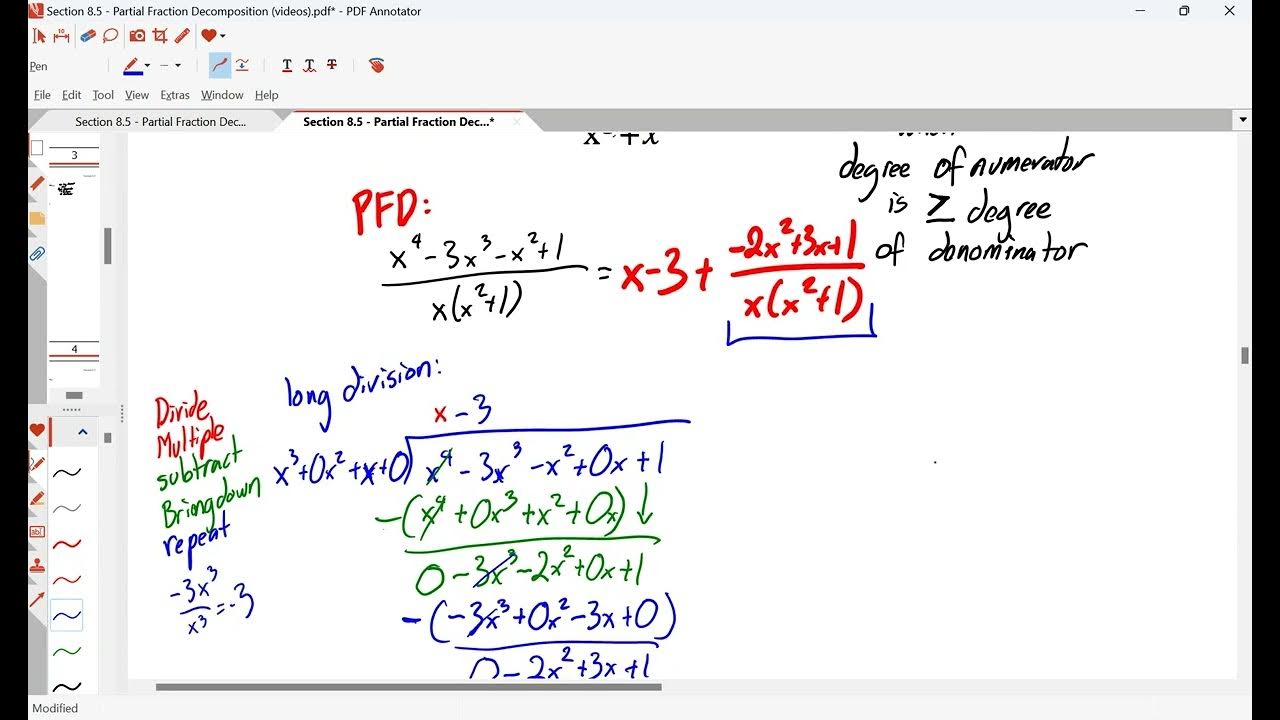 Partial Fractions Decomposition Examples 2 - YouTube