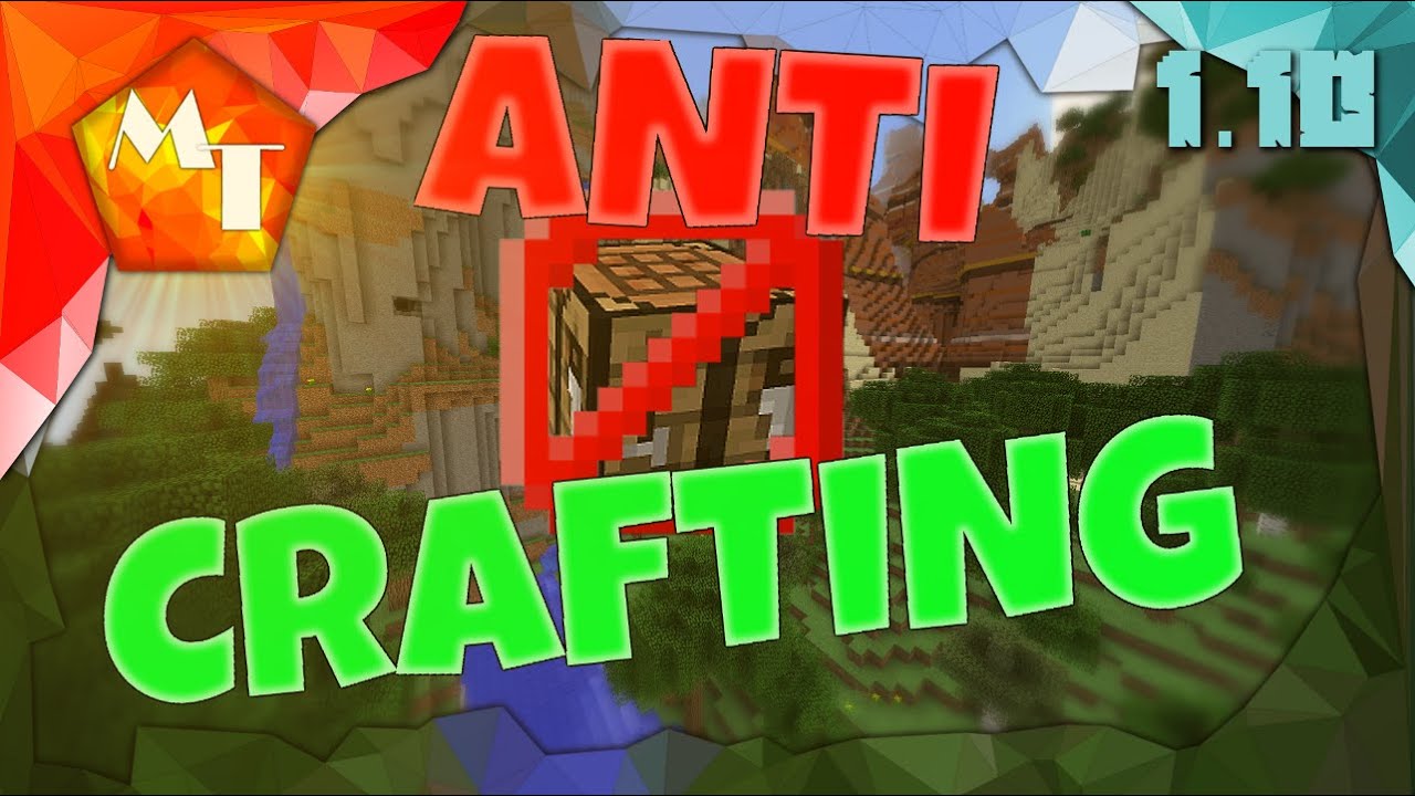 ANTI CRAFTING - Minecraft Tutorial [1.10] - YouTube