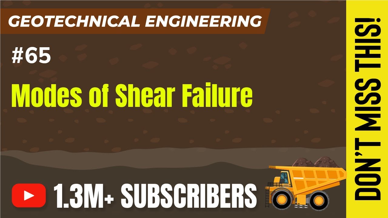 Modes of Shear Failure - Bearing Capacity - Foundation Engineering GATE ...