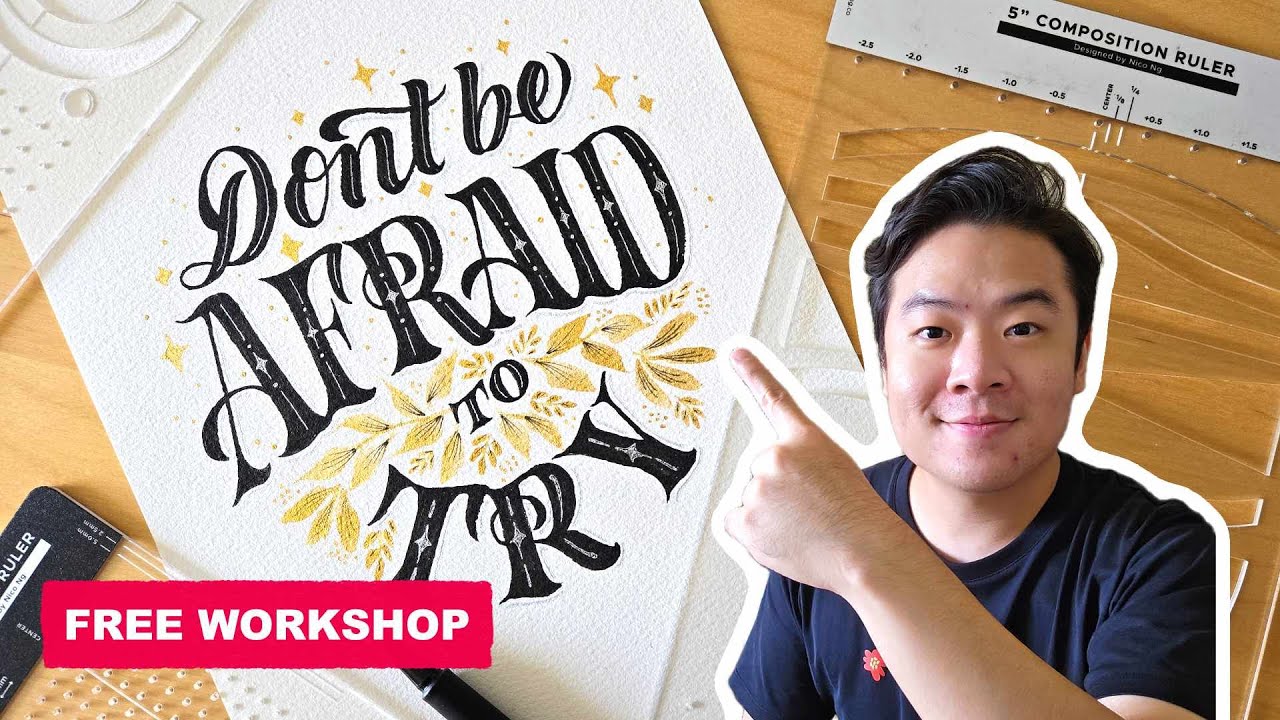Hand Lettering Composition Layout with Nico Ng | Tutorial + Tips! - YouTube
